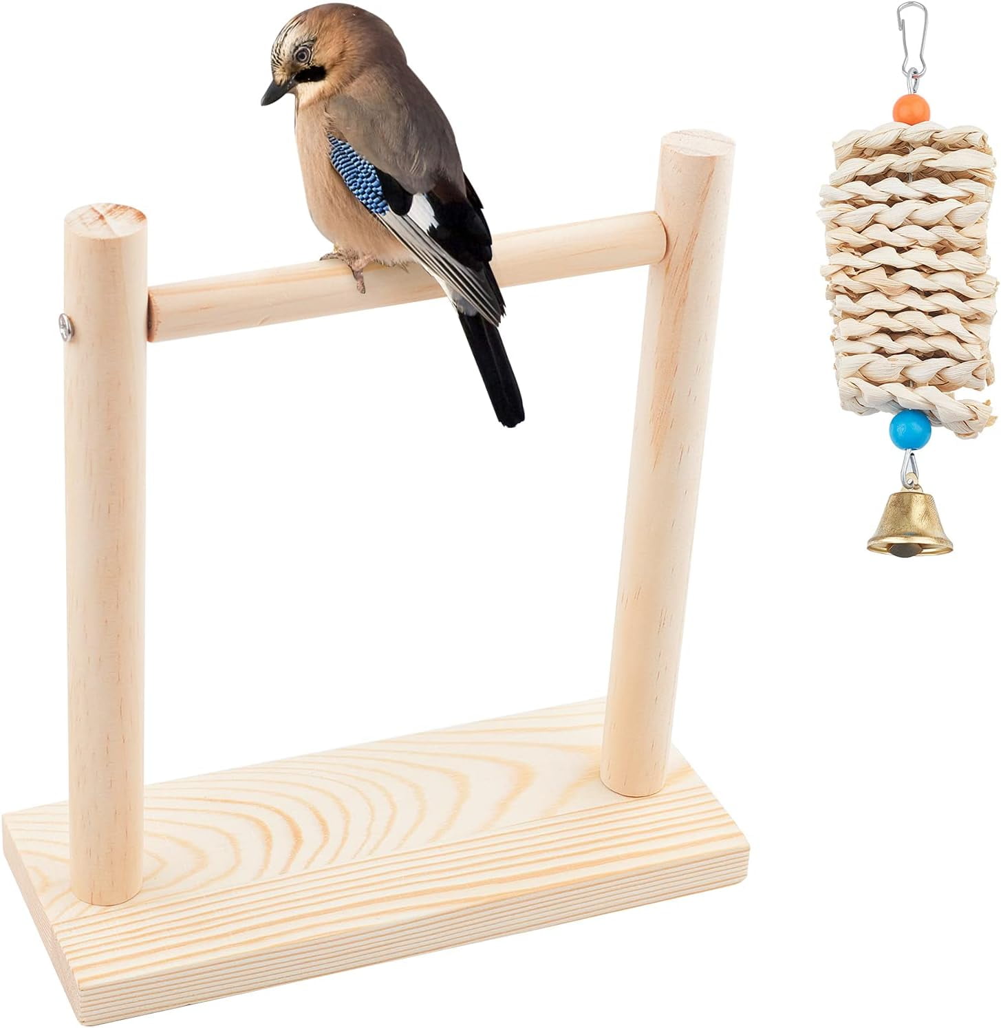 Bird Stand Tabletop Parrot Training T Stand Perch Tabletop Bird Perch ...