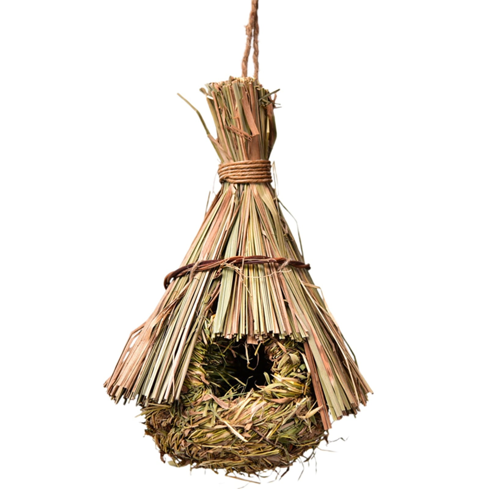 Bird Straw Handmade Woven Gourd Bird Gardening Decoration for Pet Birds ...