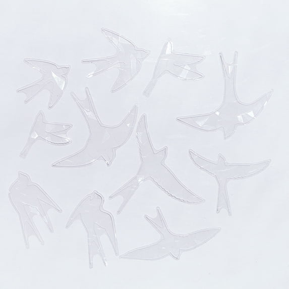 Bird Strike Deterrent Window Decals - Non Adhesive Electrostatic Clings ...