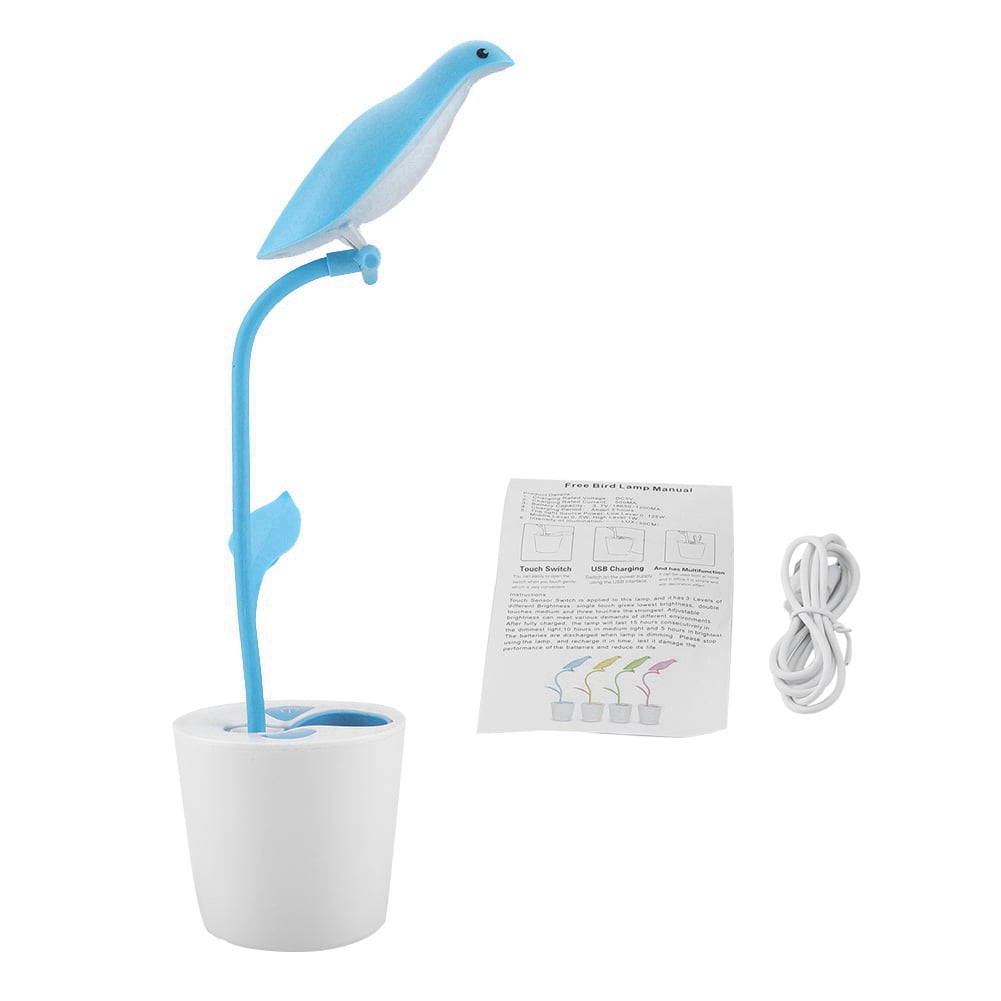 Bird Style USB Charging LED Table Light Touch Control Desk Lamp for ...
