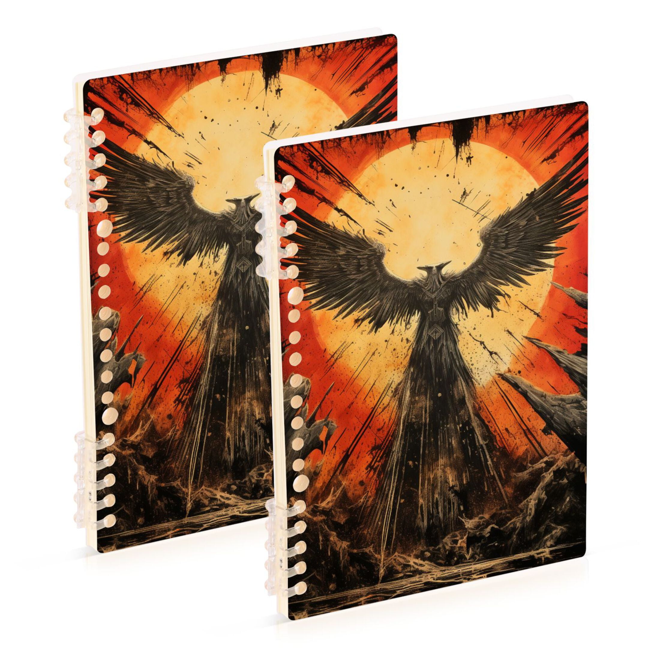 Bird Sun Wings Ring Binder Notebook Journey Note Diary College Ruled ...