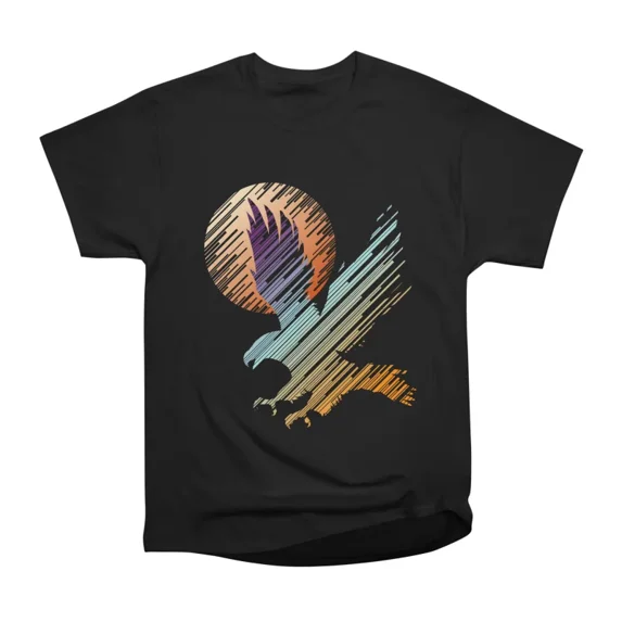 Bird Sunset T-Shirt Tee Gift For Him Merch For Her Apparel For Friend ...