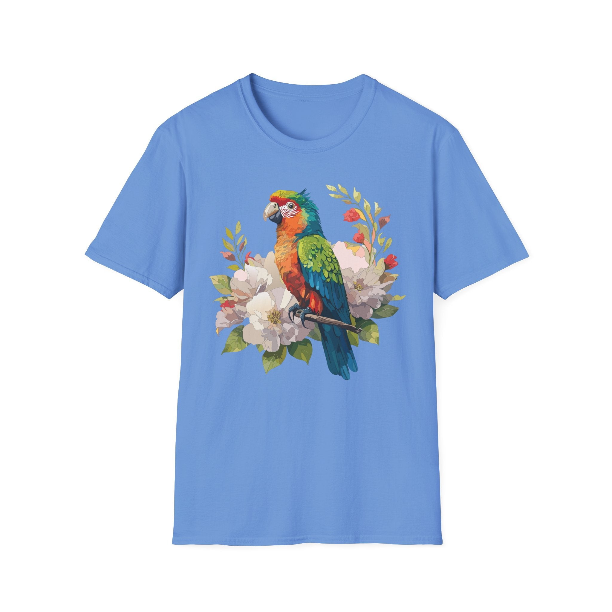 Bird T-Shirt, Floral Bird T Shirt, Shirt with Bird, Shirt with Animal ...