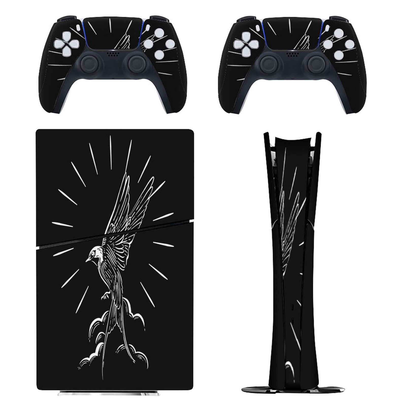 Bird T-shirt PS5/PS5 Slim Digital Disc Skin Sticker For Console And ...