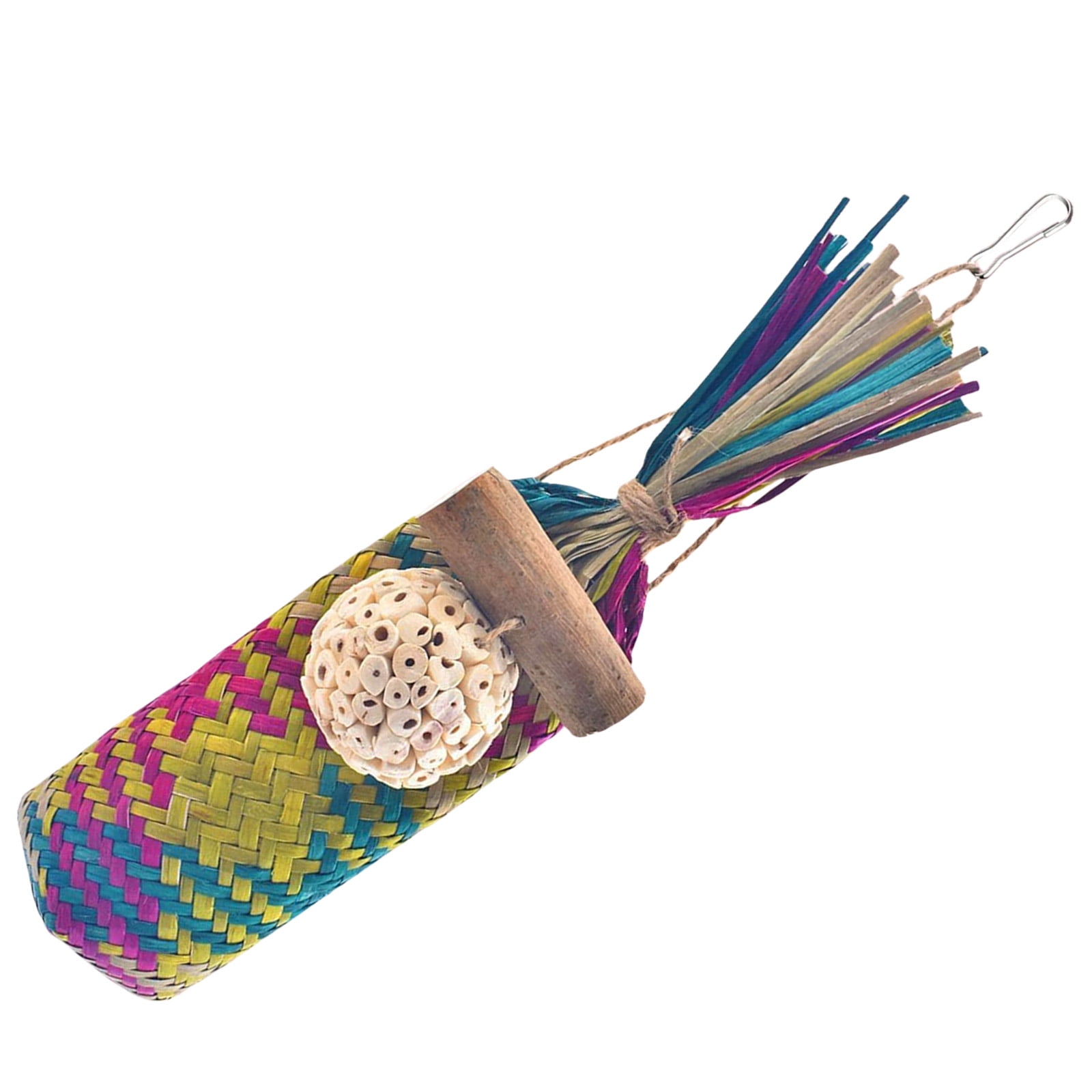 Bird Tearing Toy Colorful Weaving Parrot Toy Bird Grinding Chewing Toy ...