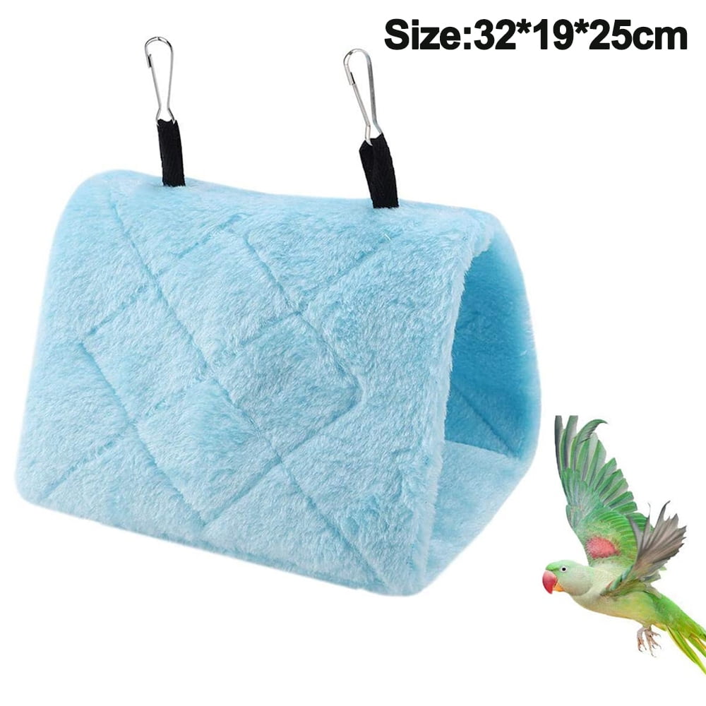 Bird Tent Plush Hammock Warm Hut Hanging Nest for Cage Snuggle Sleeping ...