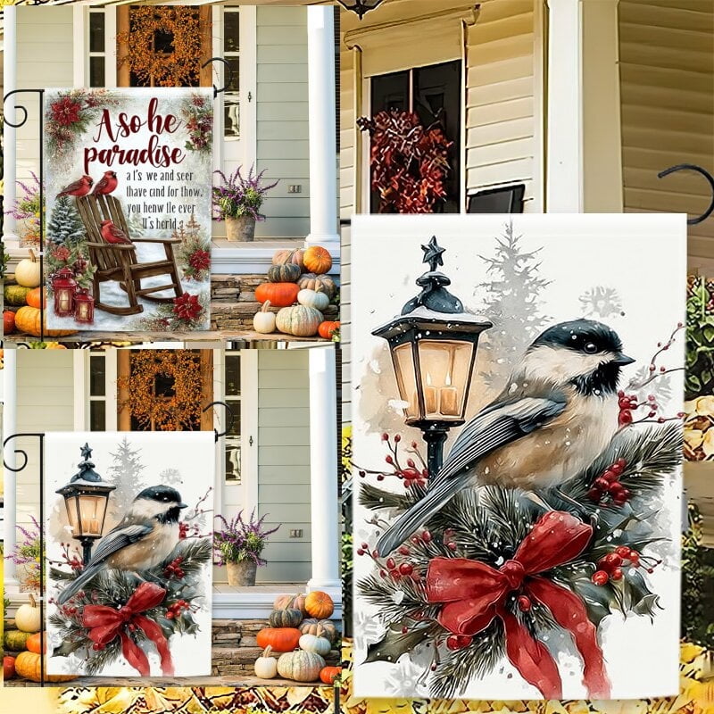 Bird-Themed Garden Flags 12x18 inch Set of 2 - Vibrant Outdoor Decor ...