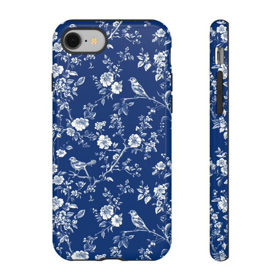 Bird Toile de Jouy French Floral Garden Case for iPhone 17 through 11 ...