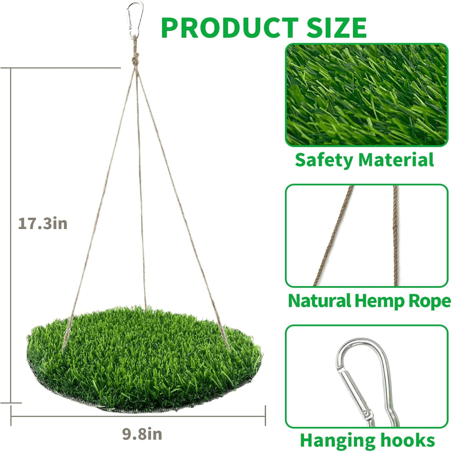 Bird Toy Hammock Swing, Foraging Toys for Birds，Bird Foraging Mat Toys ...