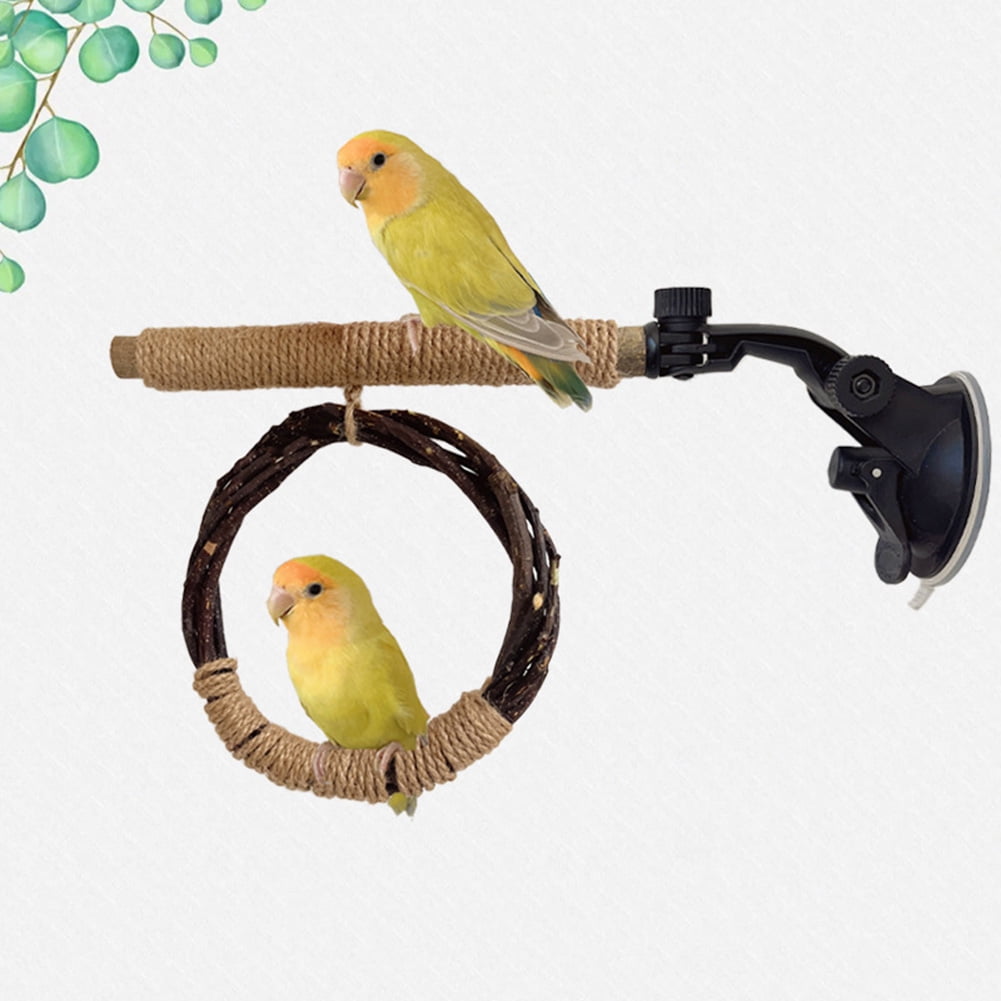 Bird Toy Swing Set, Swing Hanging Natural Cage Accessories Bird Toy ...