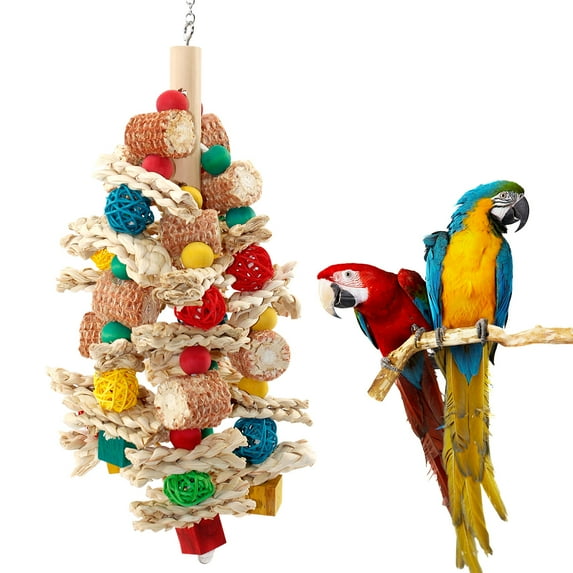 Bird Toys Bird Natural Corn Cob Bird Chew Toys for Parrot Lovebirds ...