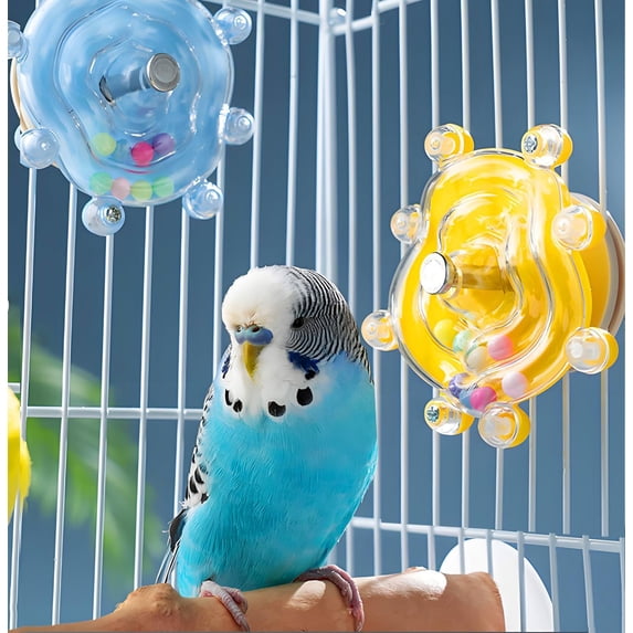Bird Toys, Conure Spinning Rotating Toy Parrot Rattle Cage Accessories ...