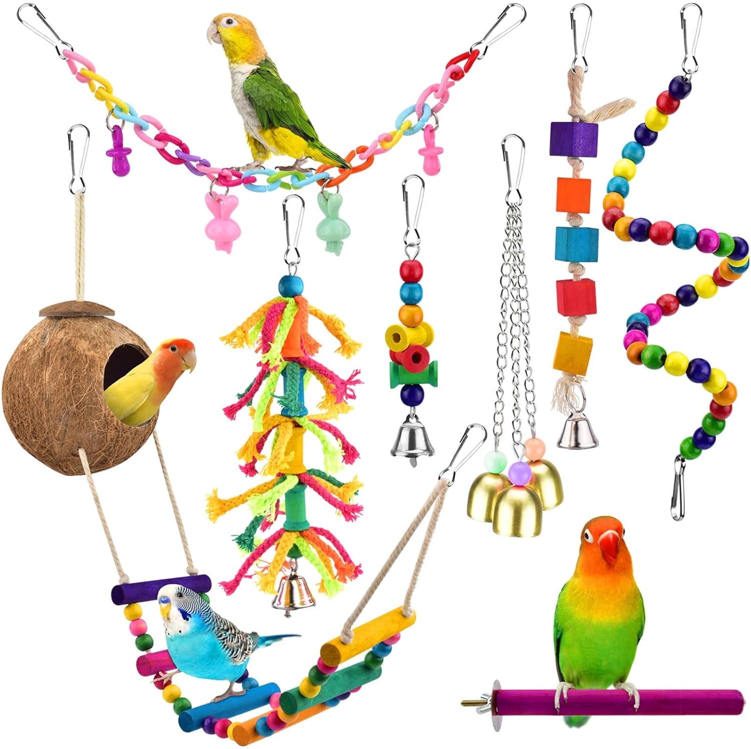 Bird Toys, Long Tailed Parrots, Swinging Parrots, Ladders, Cockatoos ...