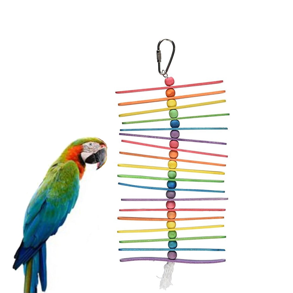 Bird Toys Small Hanging Tearing Toy and Sticks Bird Toy for Pet Parrot ...