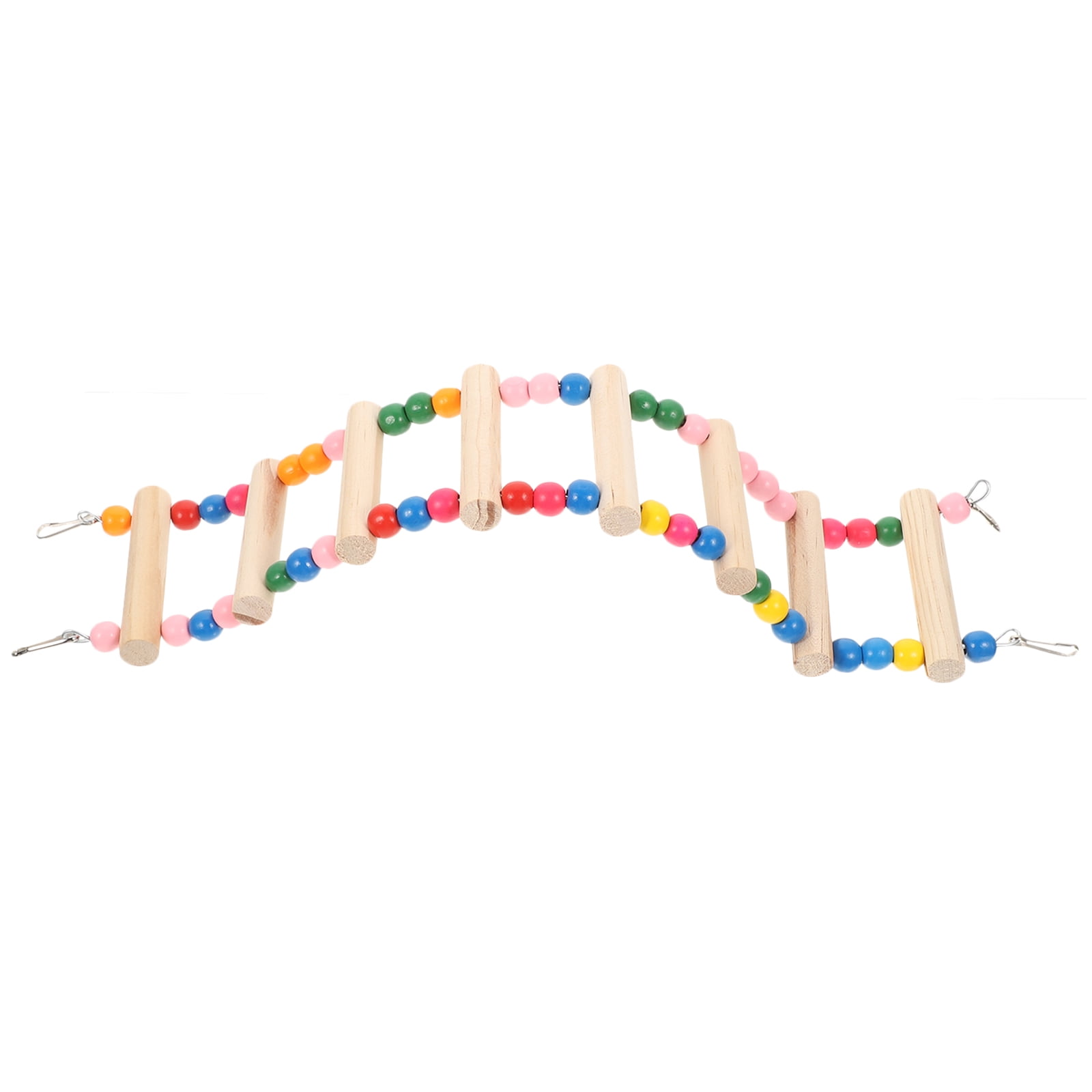 Bird Toys Wooden Playset Step Ladder Parakeet Training Rope - Walmart.com