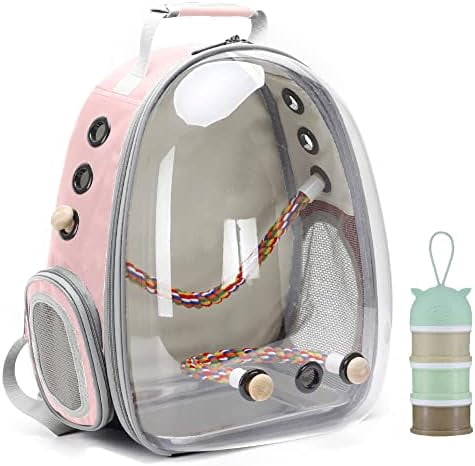 Bird Traval Carrier Cage, Clear Space Capsule Astronaut Backpack to ...
