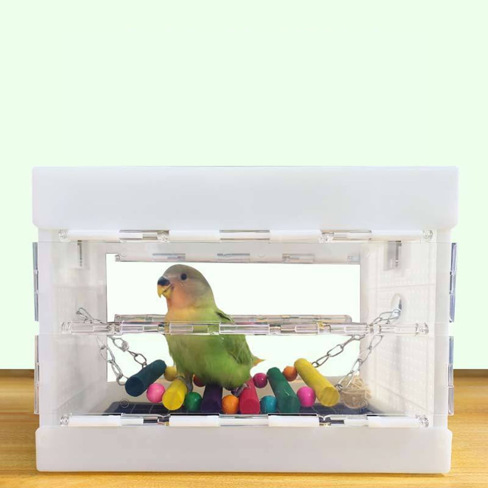 Bird Travel Carrier, Portable Small Bird Parrot Parakeet Carrier ...