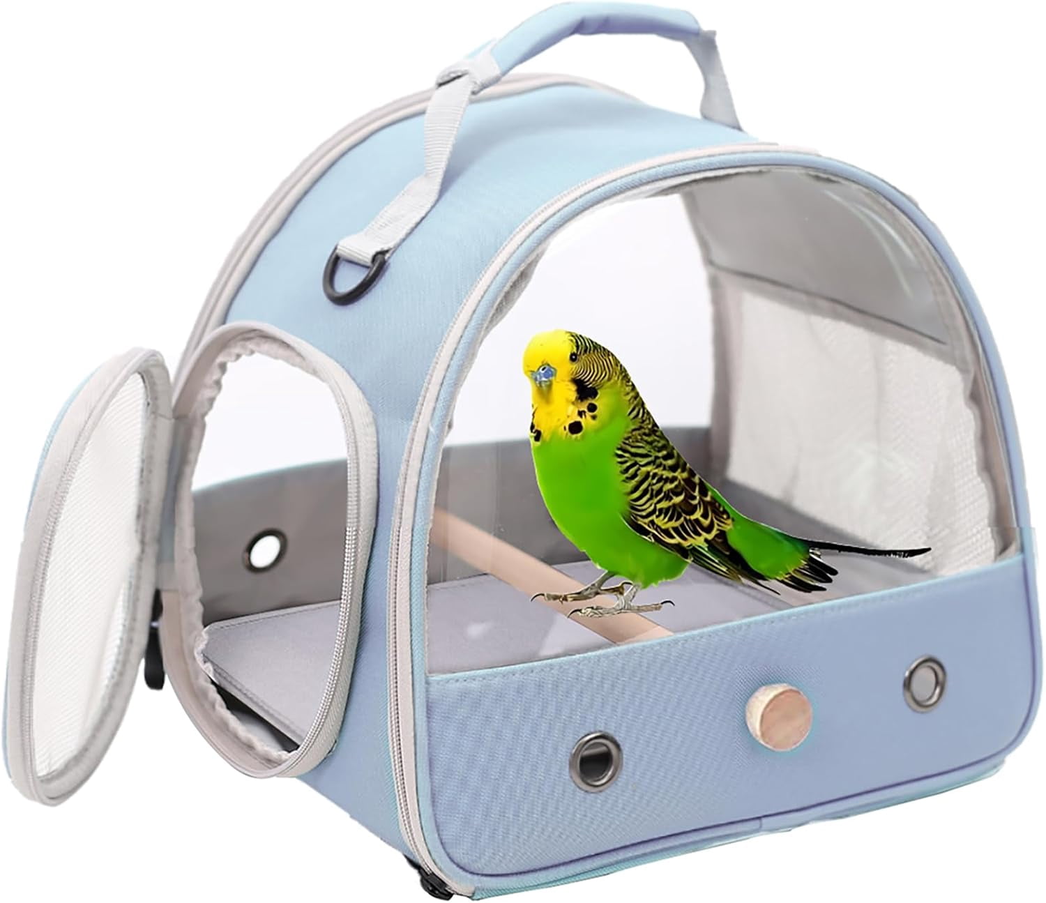 Bird Travel Carrier, Portable Small Bird Parrot Parakeet Carrier with ...