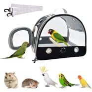 Halinfer Bird Travel Carrier Cage, Bird Travel Backpack with Stainless ...