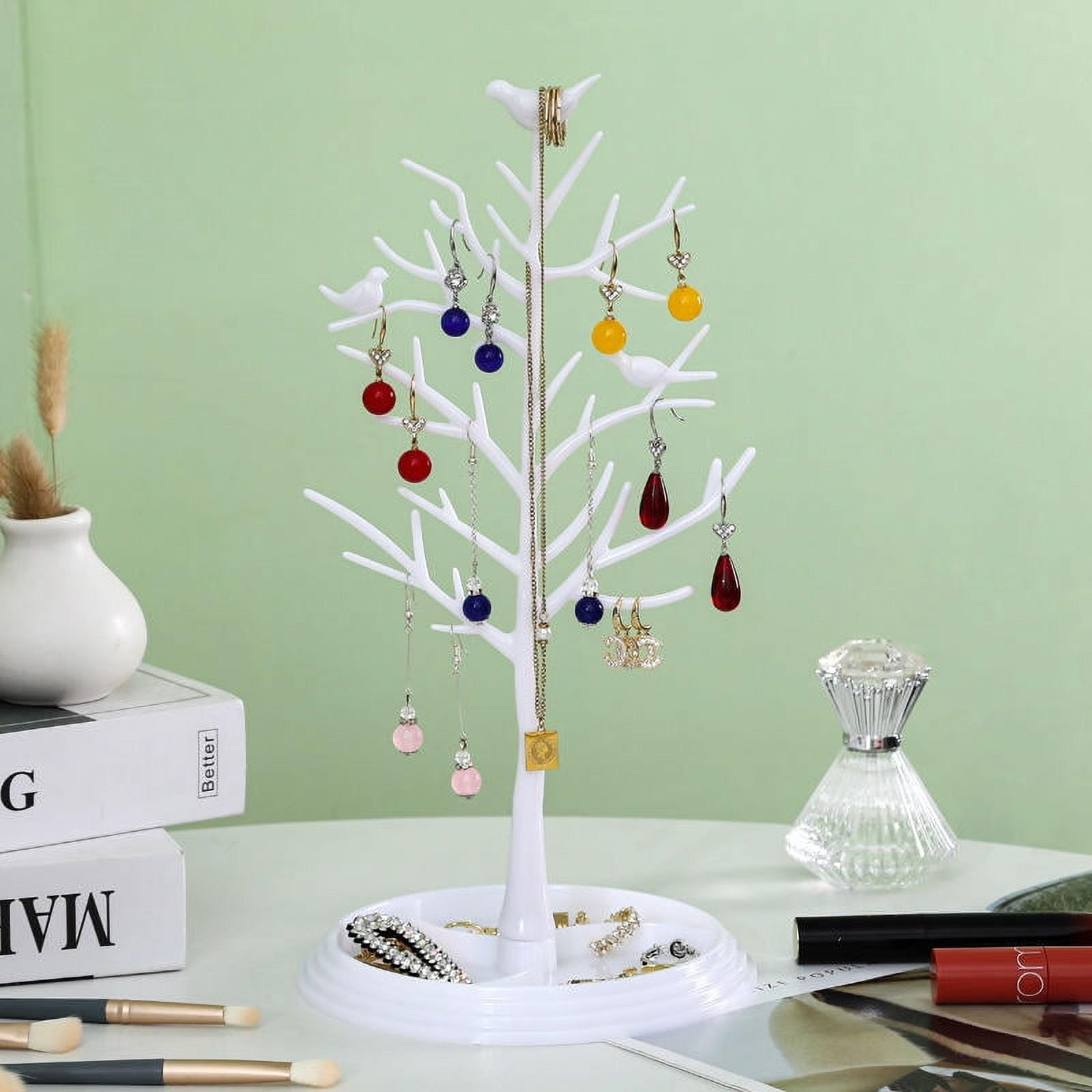 Bird Tree Stand Jewelry Earring Necklace Rack Holder Display jewelry ...