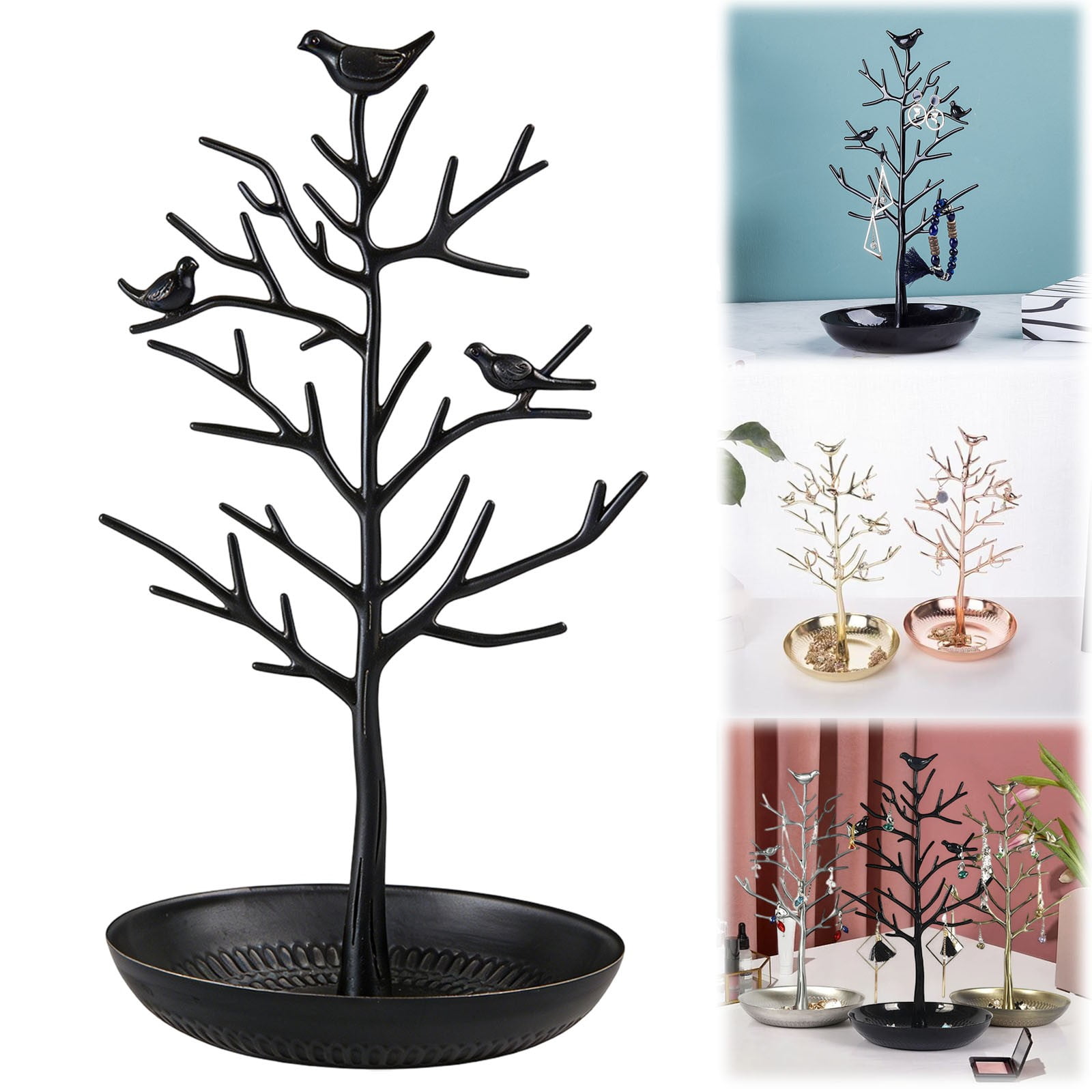 Bird Tree Stand, Nostalgic Artificial Candy Tree Jewelry Display Stand ...