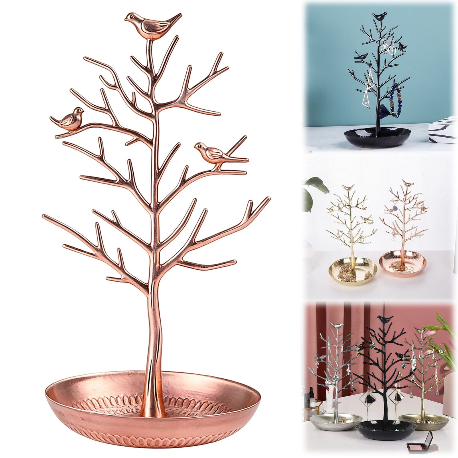 Bird Tree Stand, Nostalgic Artificial Candy Tree Jewelry Display Stand ...