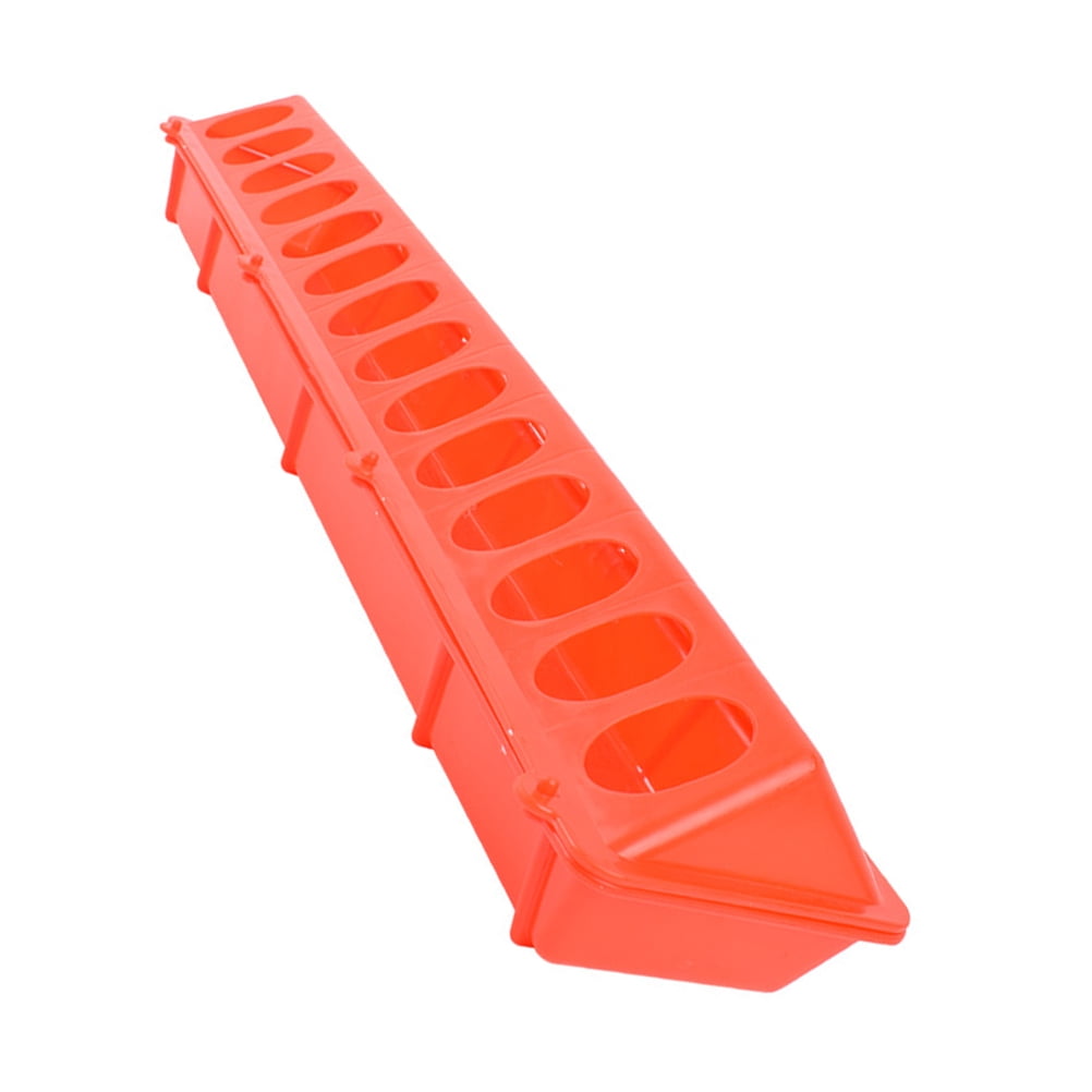 GETAJGHSD Pigeon Supplies Pigeon Feeding Trough Plastic 1Pcs Red ...