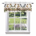 Bird Valances for Windows Spring Floral Rod Pocket Light Filtering ...