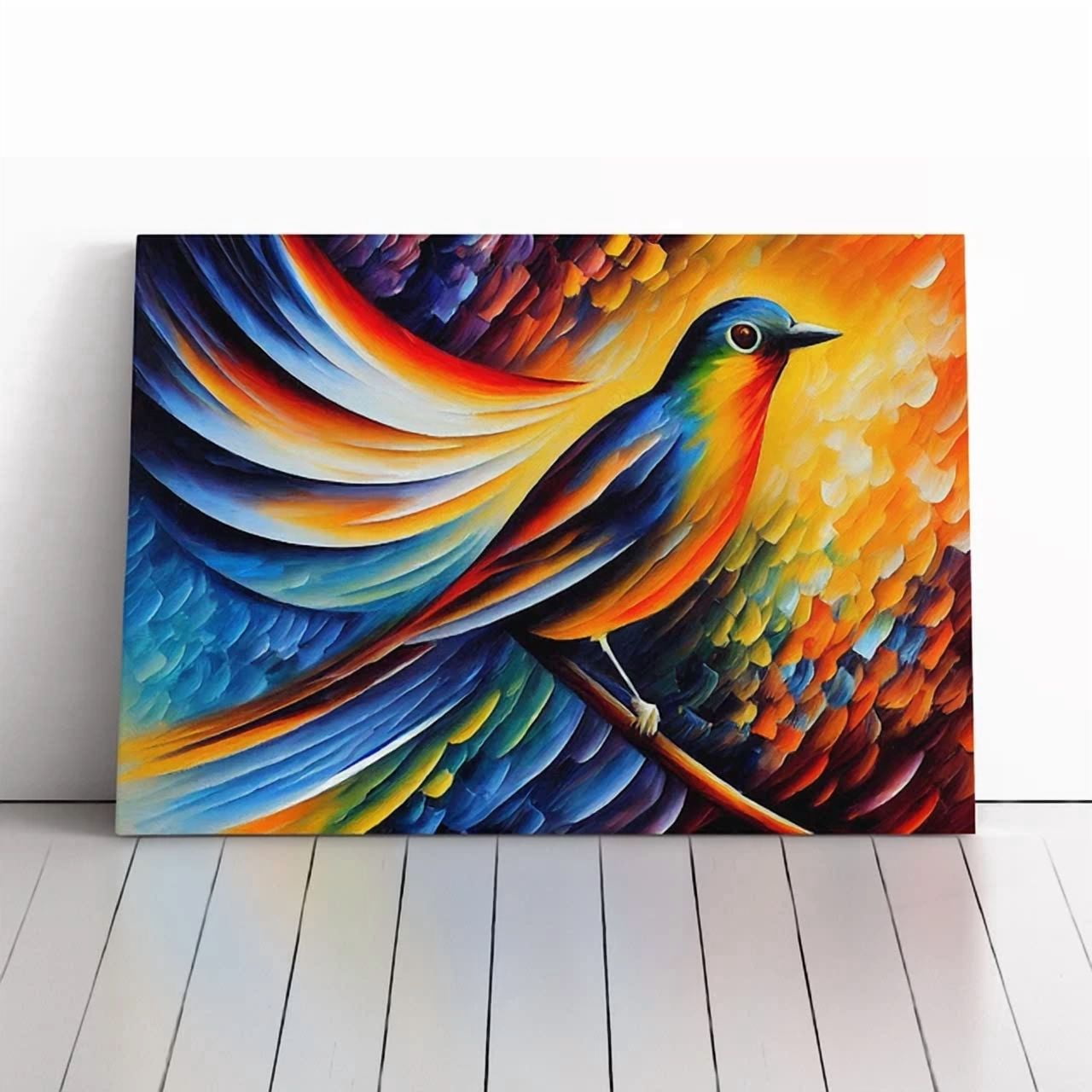 Bird Vol.1 Abstract Wall Art Print Living Room Art Home Decor Vintage ...