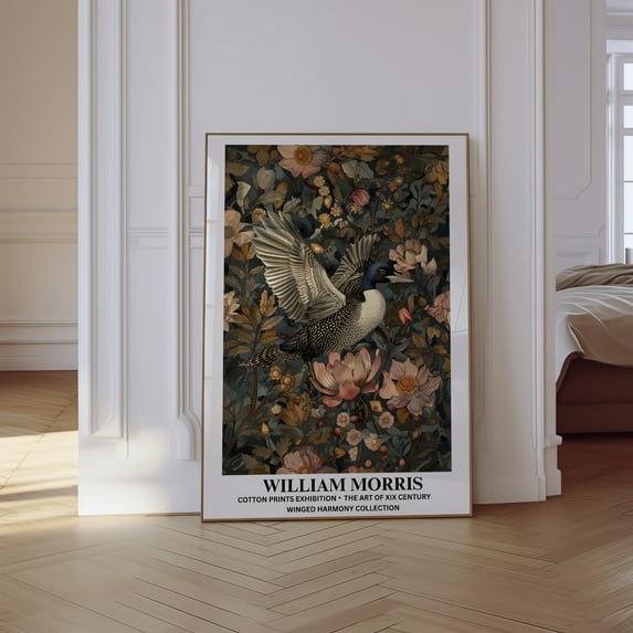 Bird Wall Art, William Morris Print, Loon, William Morris Poster ...