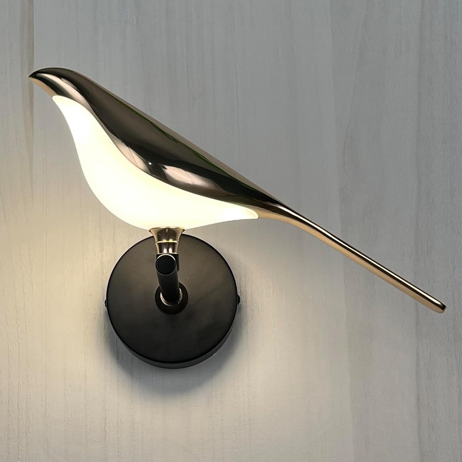 Bird Wall Light, Fun Acrylic Shade Wall Light, LED Bird Wall Light, Art ...