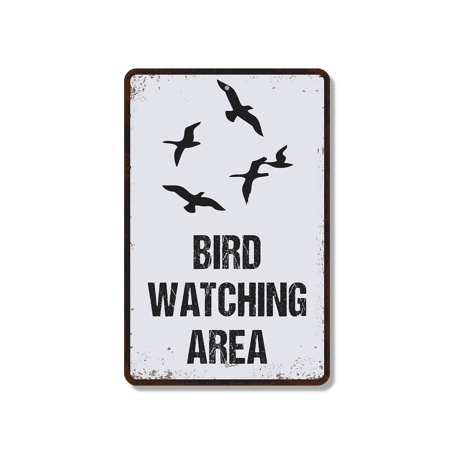 Bird Watching Area 8 Inch x 12 Inch Novelty Plastic Sign Quiet Wings At ...
