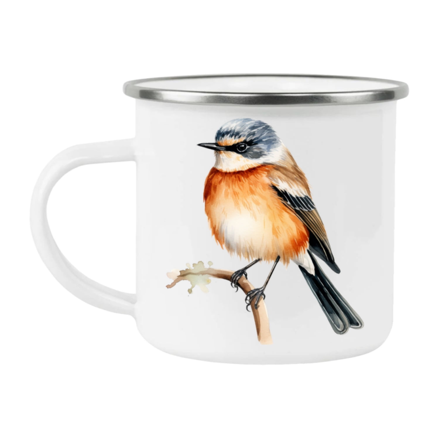 Bird Watching Mug, African Stonechat Song Bird Camping Mug, 12oz ...