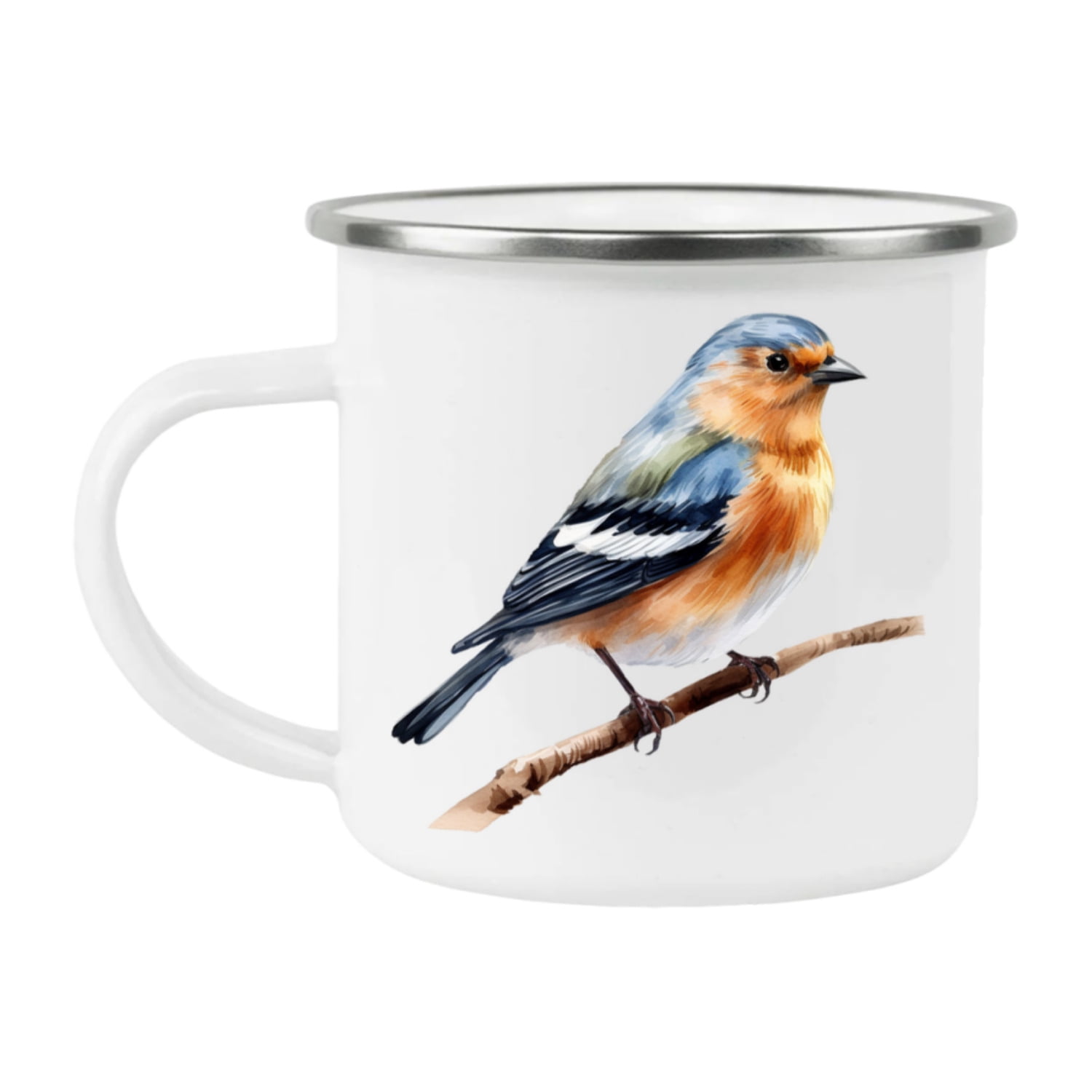 Bird Watching Mug, Chaffinch Song Bird Camping Mug, 12oz Camping Mug ...