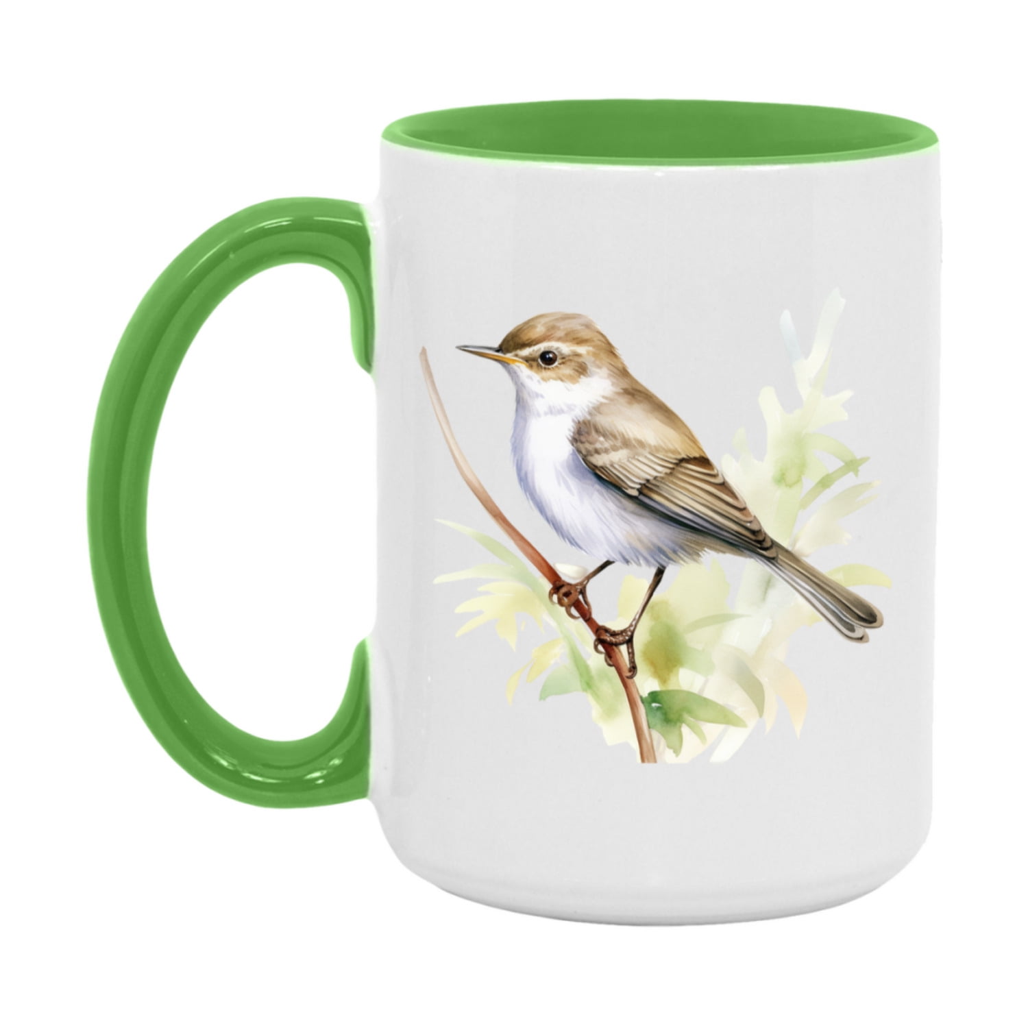 Bird Watching Mug, Marsh Warbler Song Bird Mug, 11oz or 15oz White ...