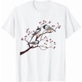 Bird Watching Nature Animal Vintage Blossom Chickadee Gift Unisex T ...