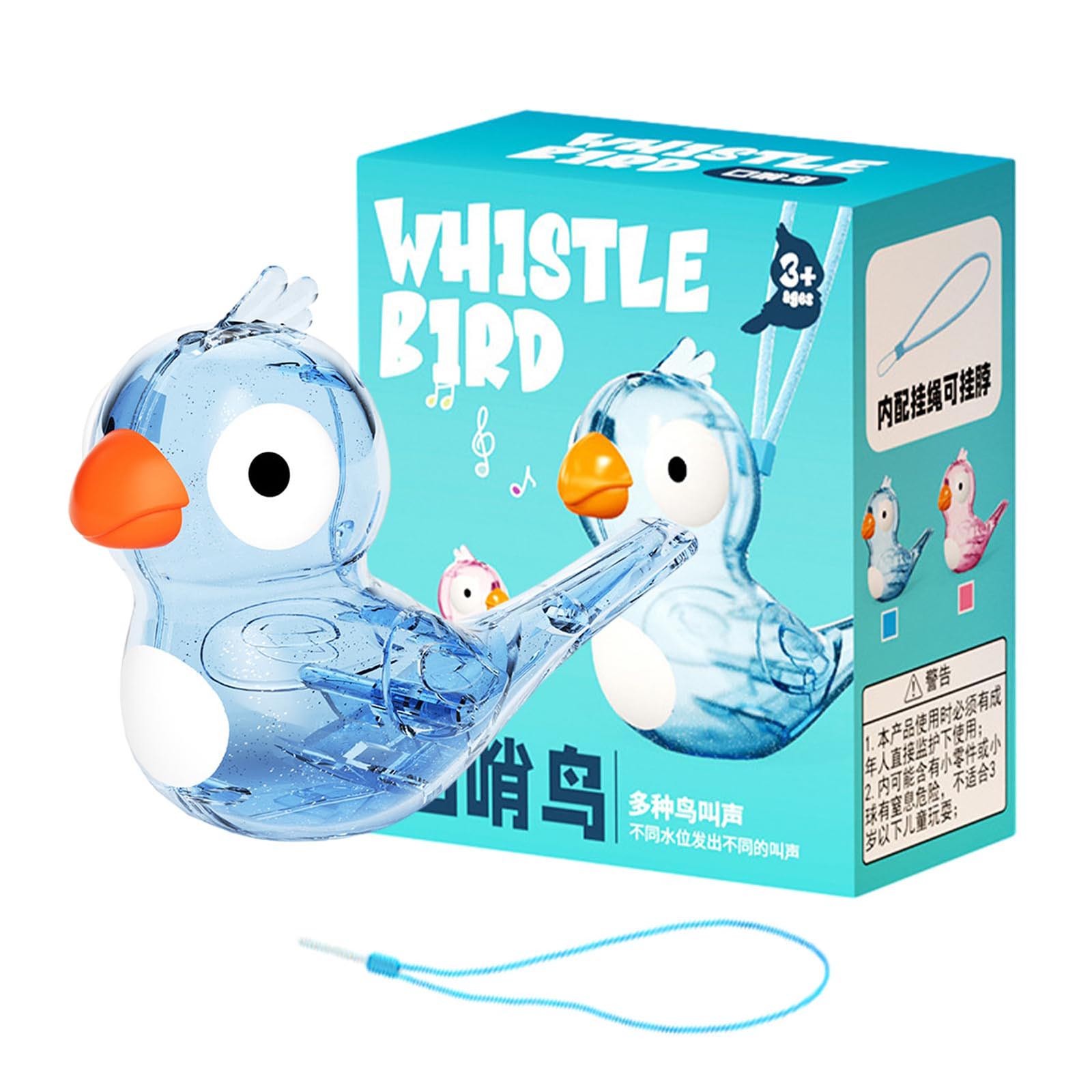 Bird Whistle with Lanyard Bird Water Whistles Fidget Toys Plastic ...