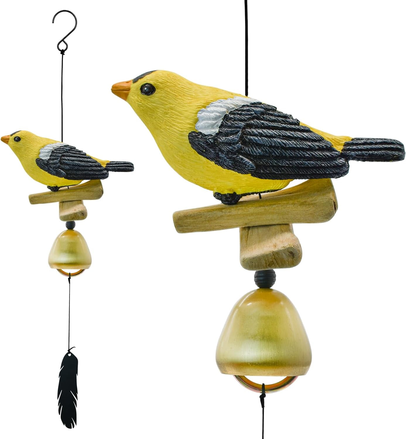 Bird Wind Chimes, Metal Wind Bell Pendent for Outside Hanging Wind ...