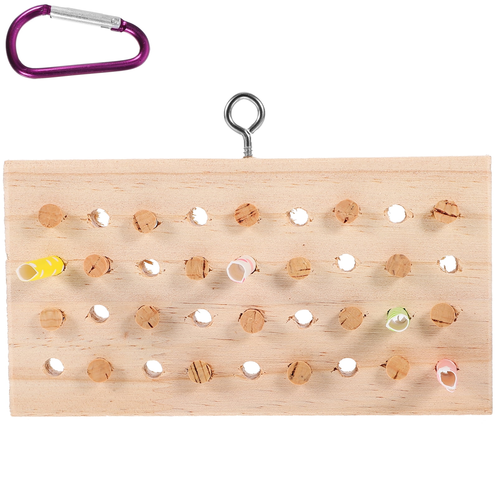 Bird Wooden Keyboard Toy Parrot Foraging Training Toy Wooden Bird ...