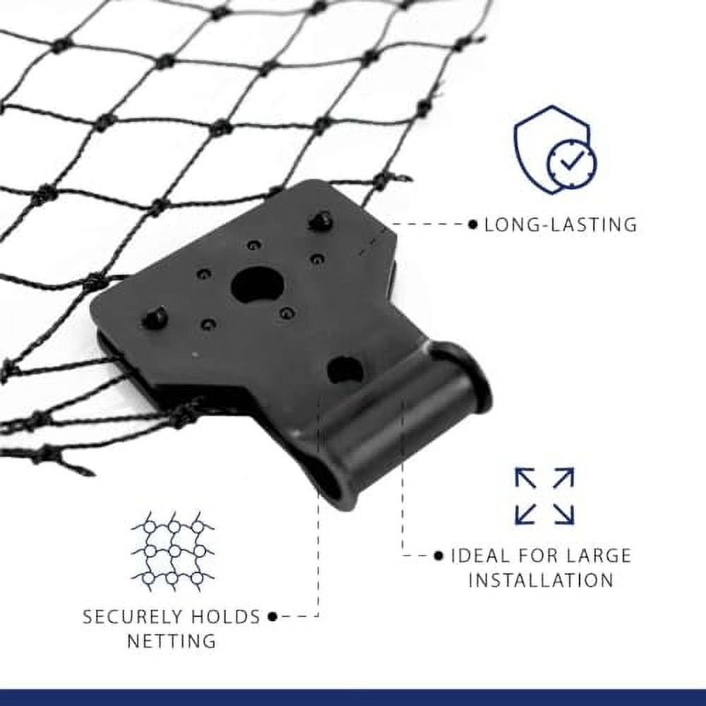 Bird-X Bird Netting Mounting Clips, Make Installing Bird Netting Easy ...