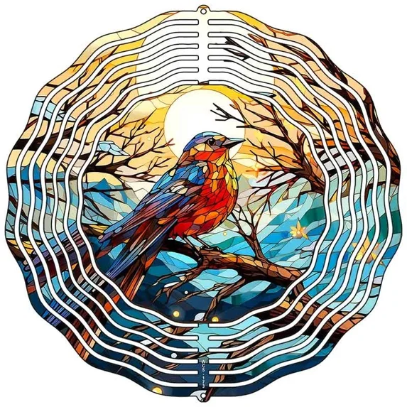 Bird Zoomed In Novelty Metal Wind Spinner - Walmart.com