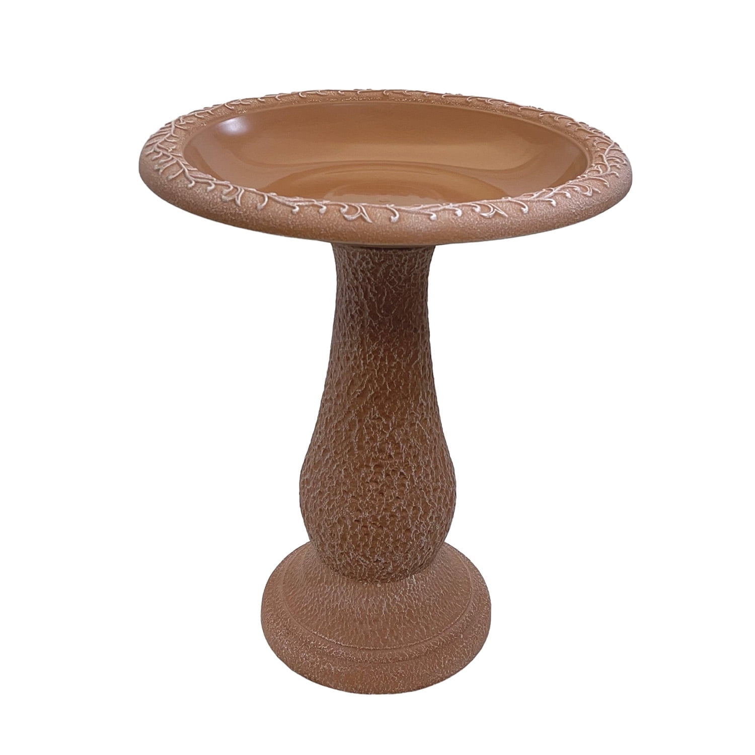 Bird and Beyond 24"H Fiber Clay Pedestal Bird Bath, Lightweight ...