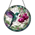 Bird and Flower Window Art – Stained Glass Style Nature - Walmart.com