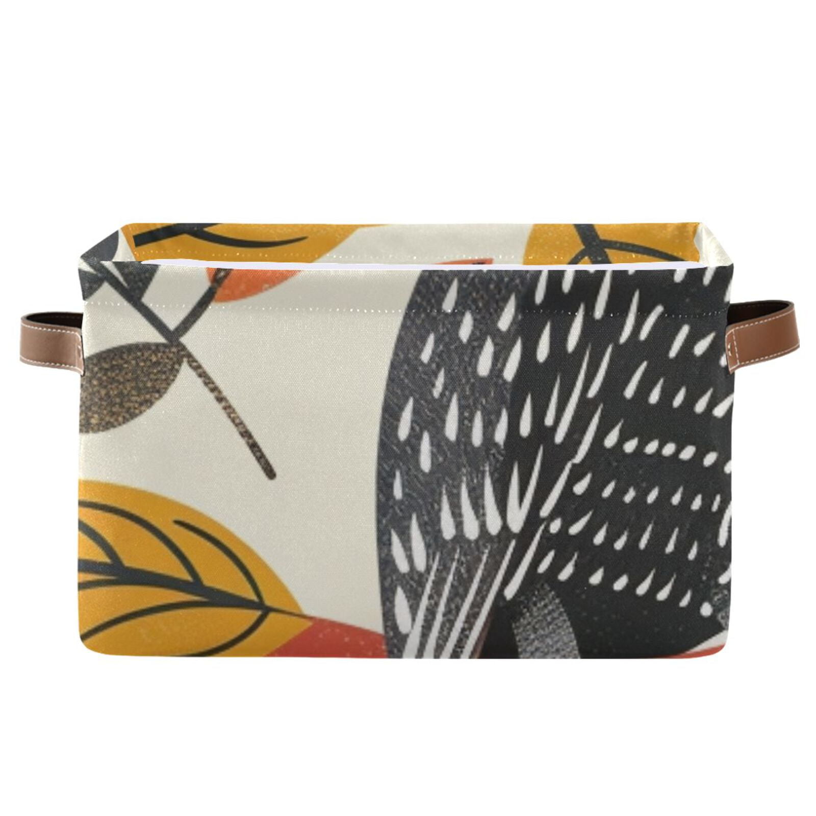 Bird and Leaves Storage Bins Baskets With Handles Storage Box Clothes ...