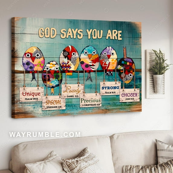 Bird drawing, The colorful birds, God says you are - Jesus Landscape ...