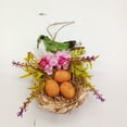 Bird egg decorative ornaments, photography props, straw-woven bird nest ...
