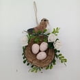 Bird egg decorative ornaments, photography props, straw-woven bird nest ...