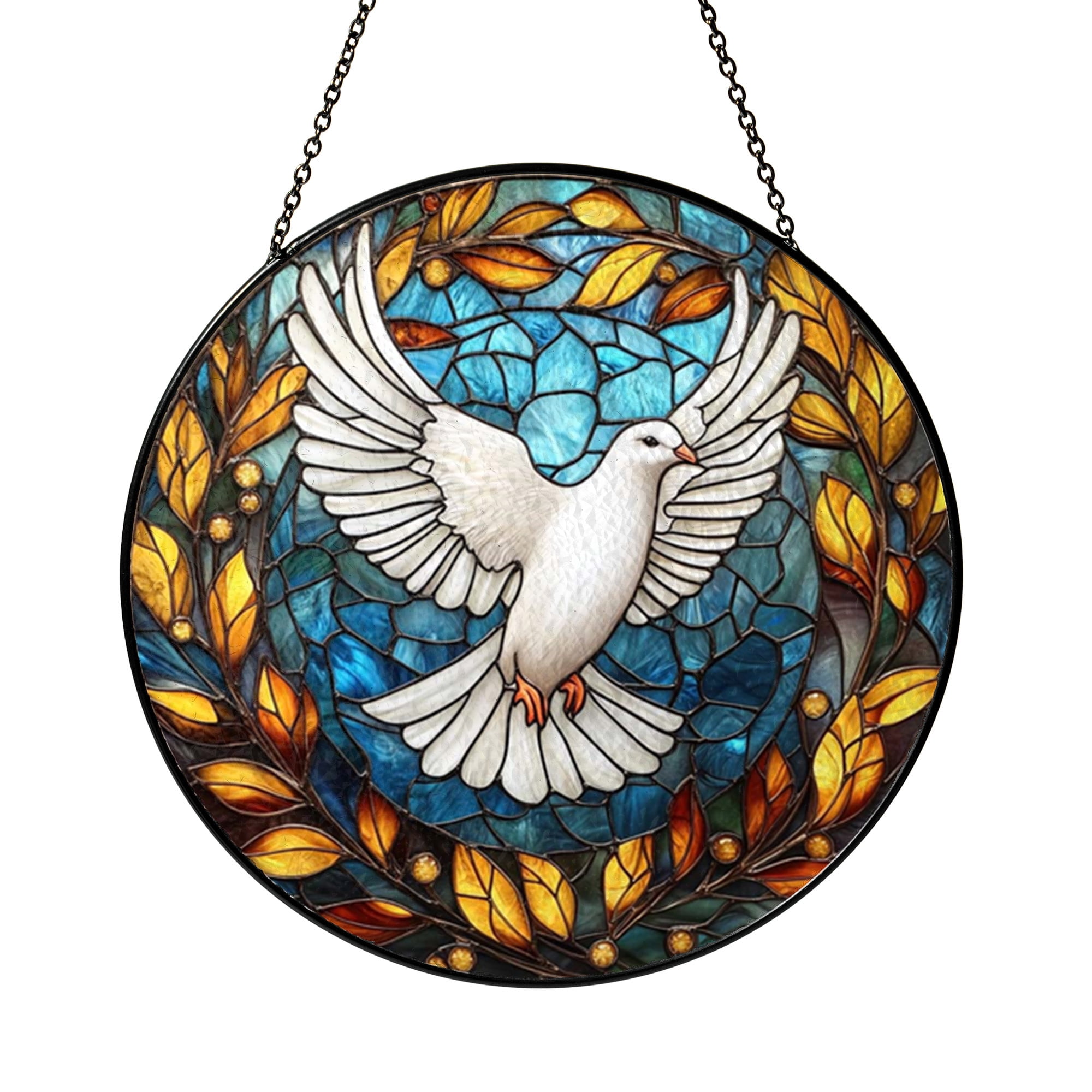 Bird in Flight Window Hanging – Stained Glass Style Decor1701 - Walmart.com