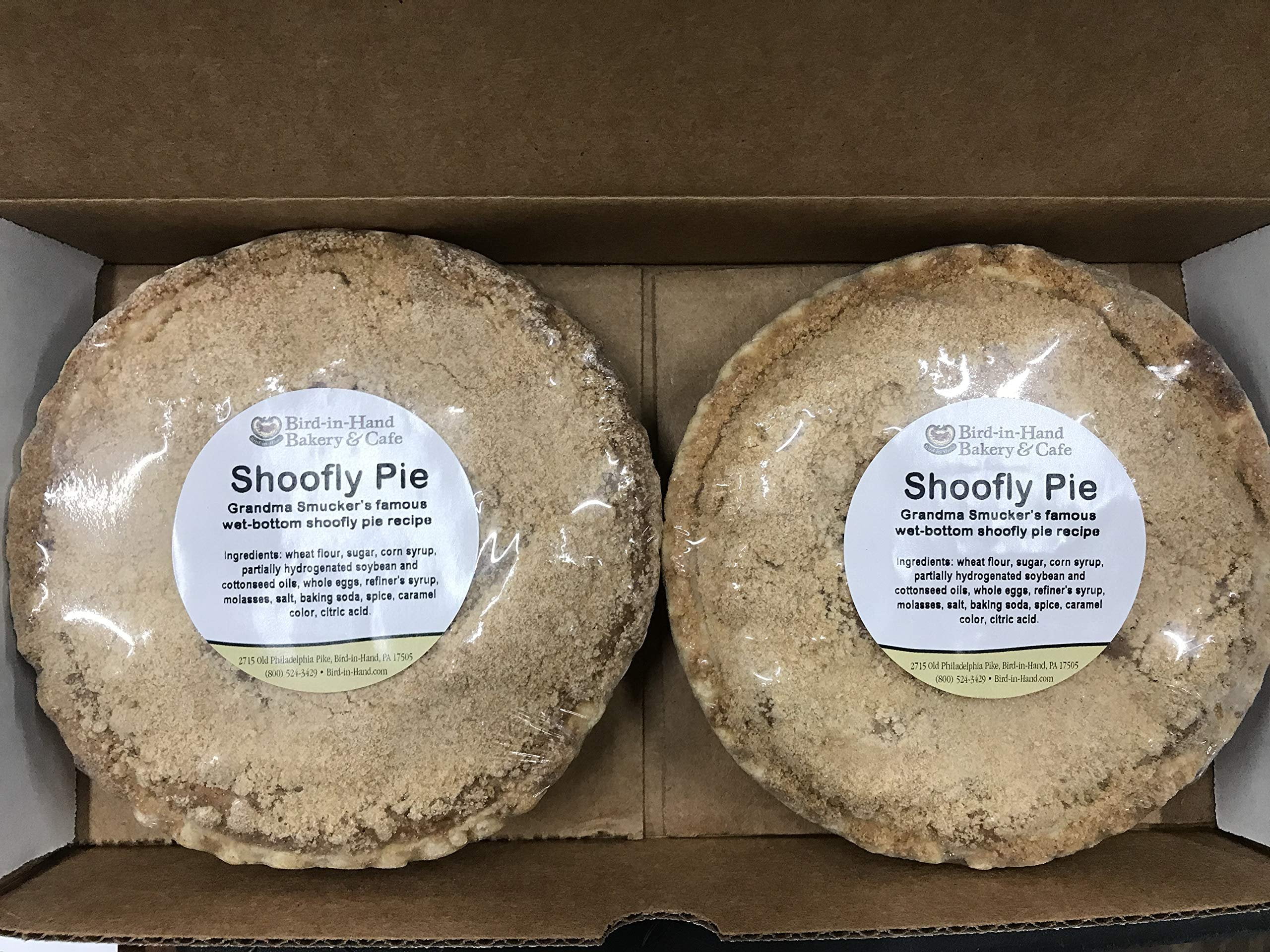 Bird-in-Hand Smucker Bakery Homemade, Wet-Bottom 6" Shoofly Pie Pack of ...