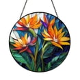 Bird of Paradise Stained Glass Style Suncatcher – Tropical Floral ...